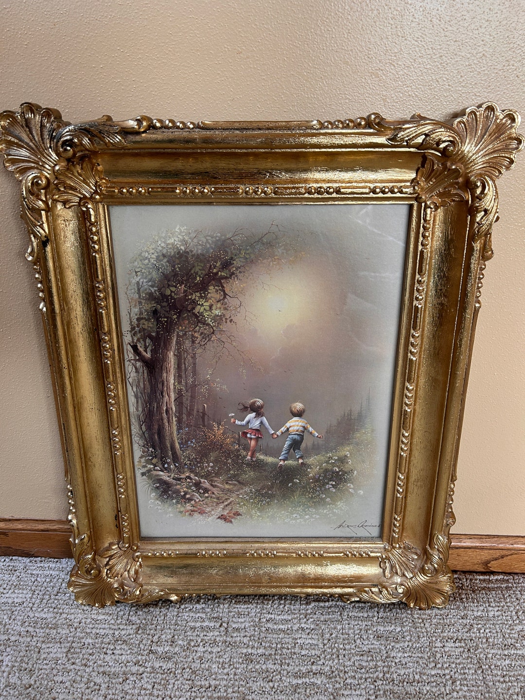 Two Huge Vintage Syroco Ornate Gold Frames - Etsy