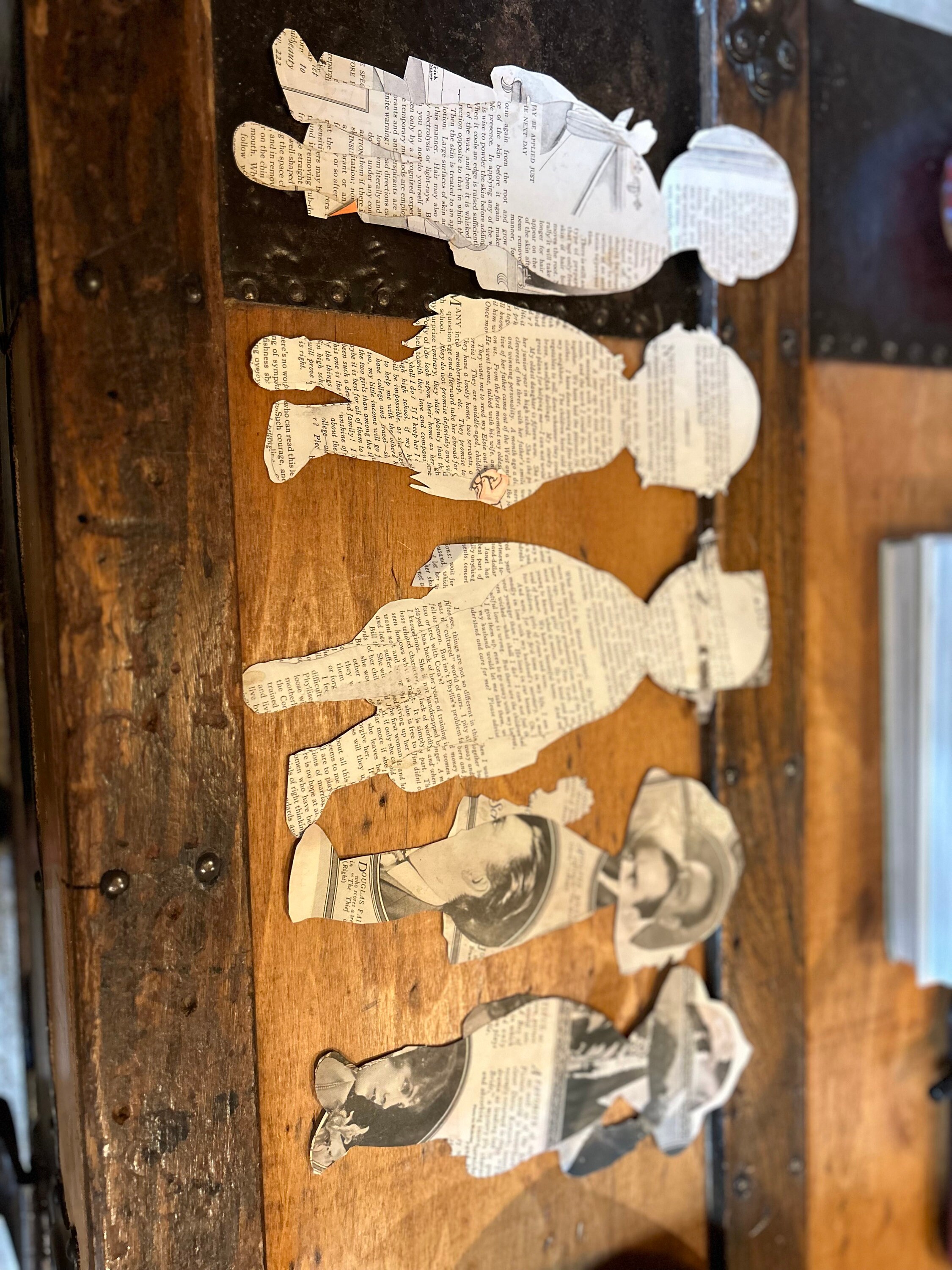 Vintage Paper Dolls on Real Old Newspapers - Etsy