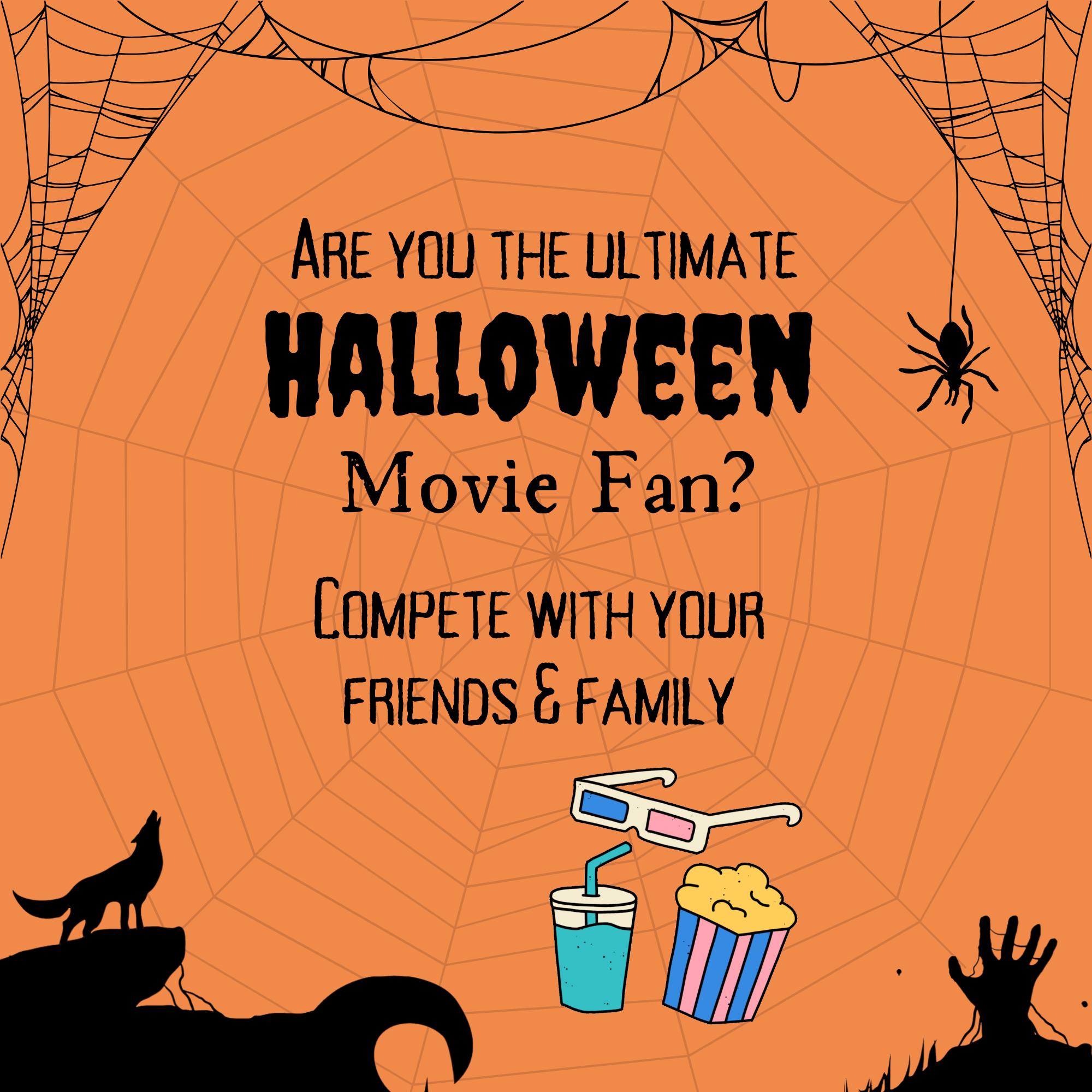 Printable Halloween Movies Crossword | Horror Film Trivia Game | Fun ...