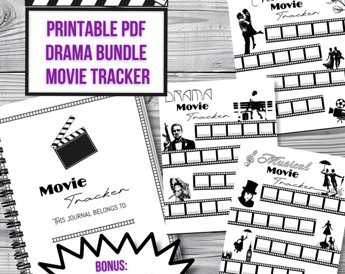 Gothic Movie Tracker Printable PDF Movie Challenge Printable, Movies to ...