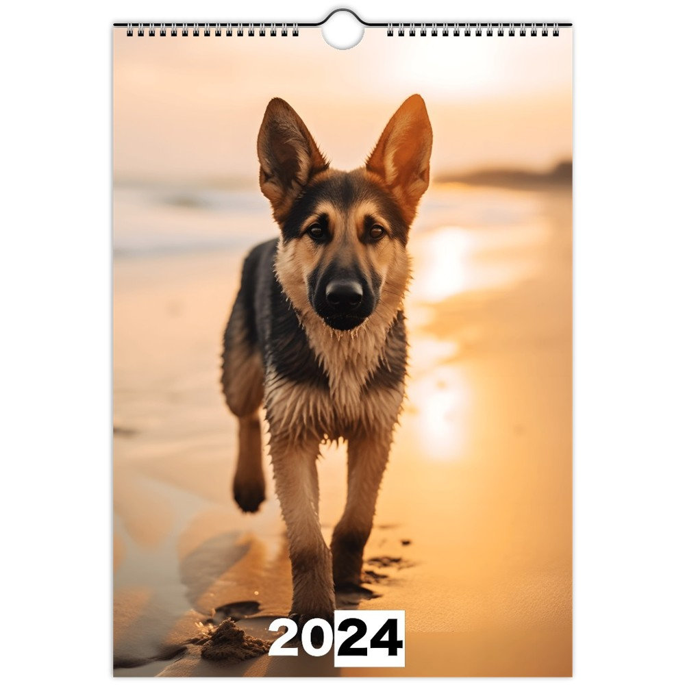 German Shepherd Wall Calendar 2024 / A3 or A4 Format - Etsy