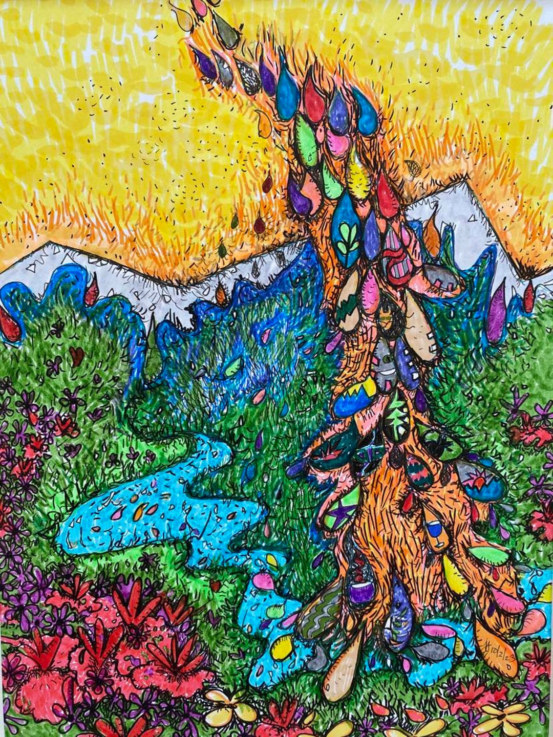 Hand Drawn, A Brighter Tomorrow, is a Pen and Ink Original. the Eye ...