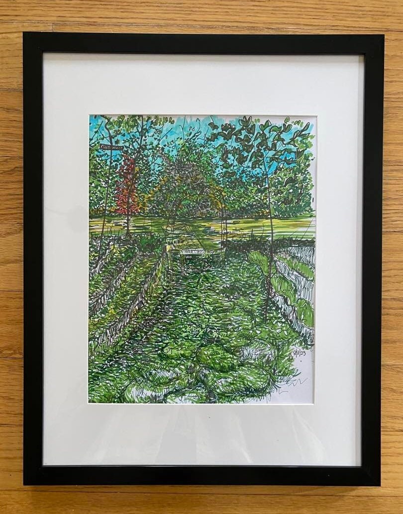 Hand Drawn Rock Walls is an Original Pen and Ink of the - Etsy