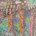 Hand Drawn Abstract Universe Drawing, Pen and Ink, Matted 9x12 - Etsy