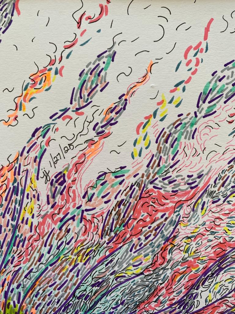 Hand Drawn, Dust in the Wind, is an 11" X 14" Original Pen and Ink ...