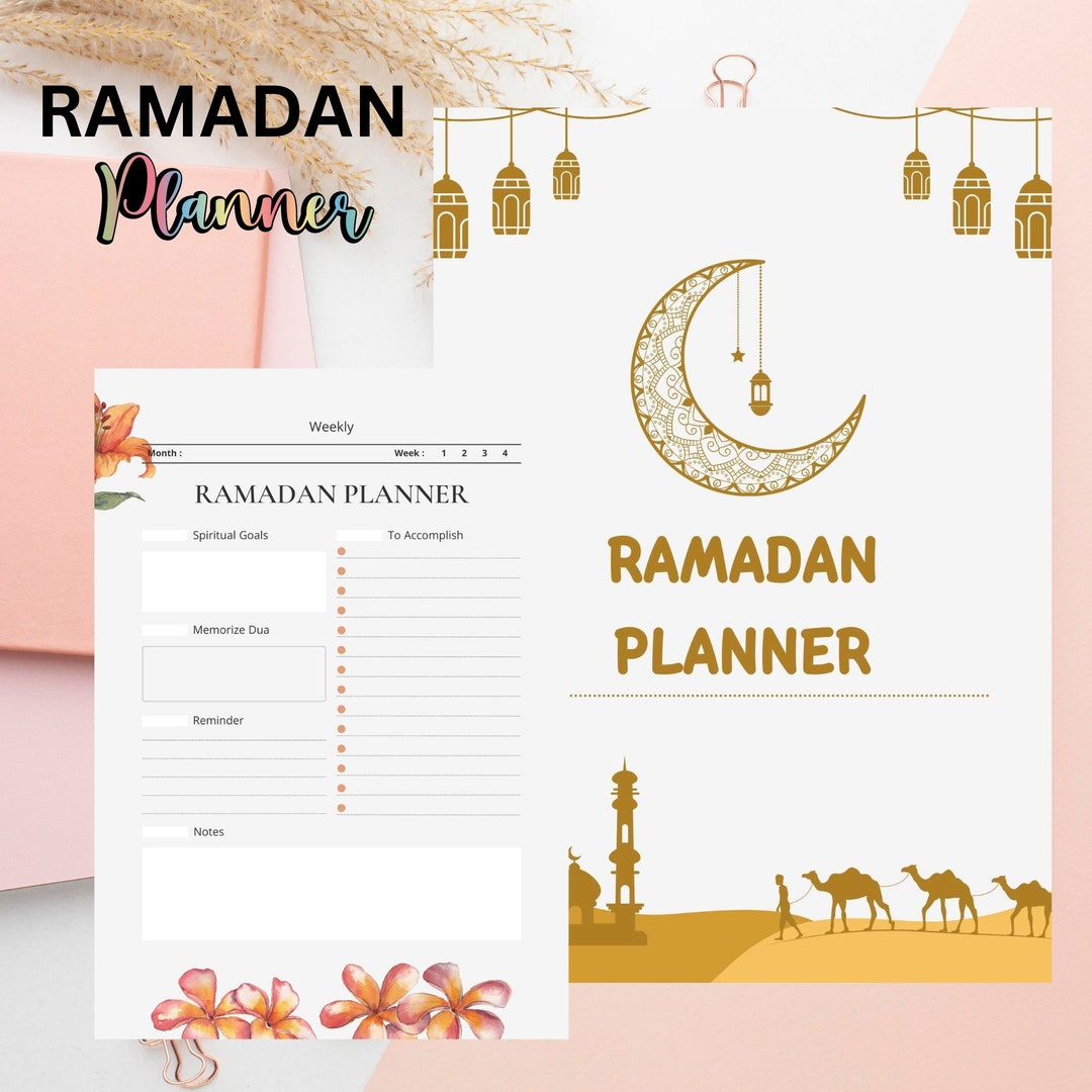 Ramadan Planner Printable PDF Quran Tracking - Etsy UK