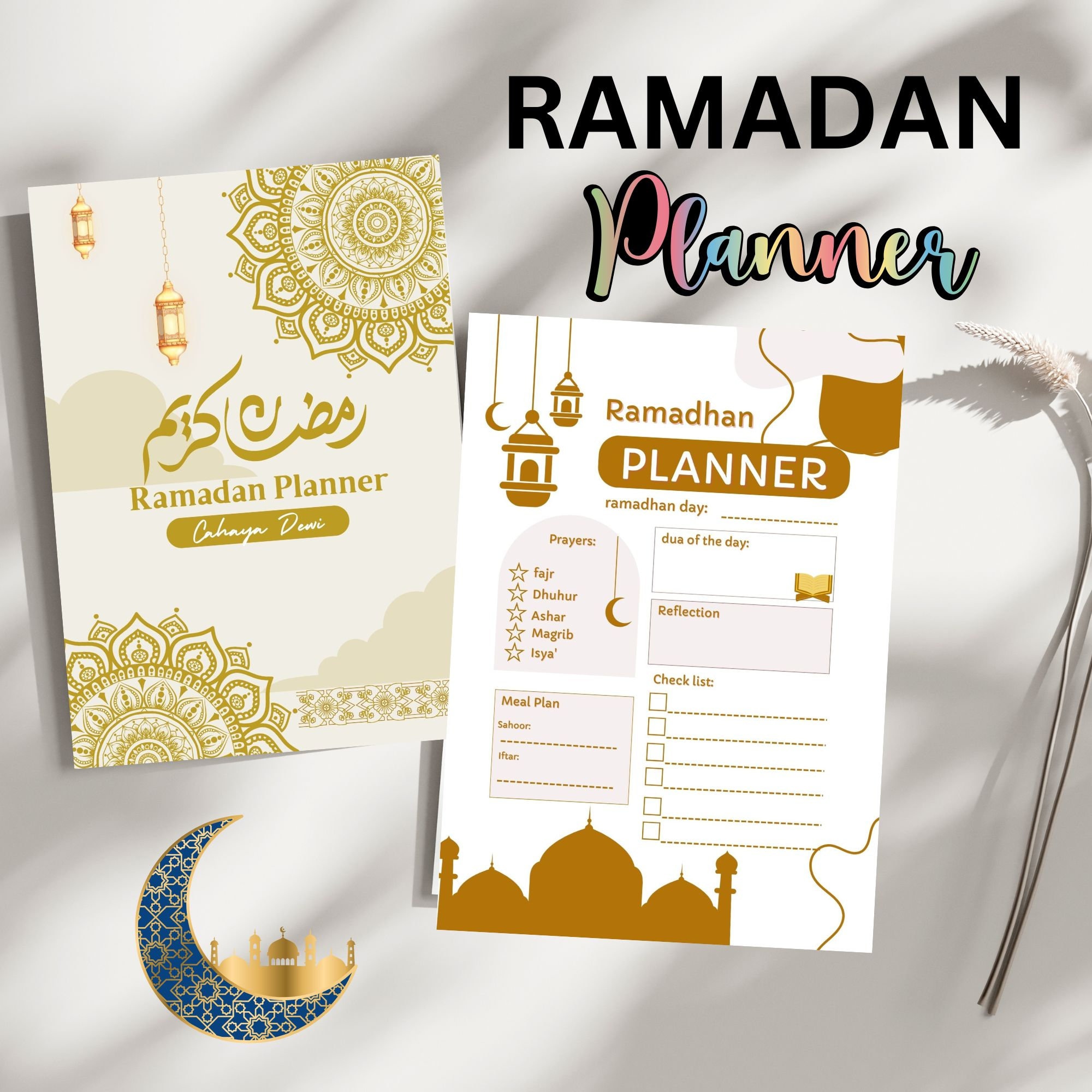 Ramadan Planner Printable PDF Quran Tracking Log Quran Notion Journal ...