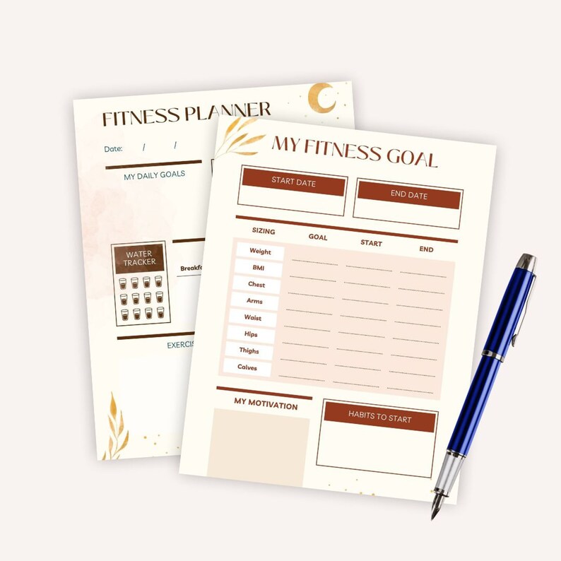 Fitness Planner - Etsy