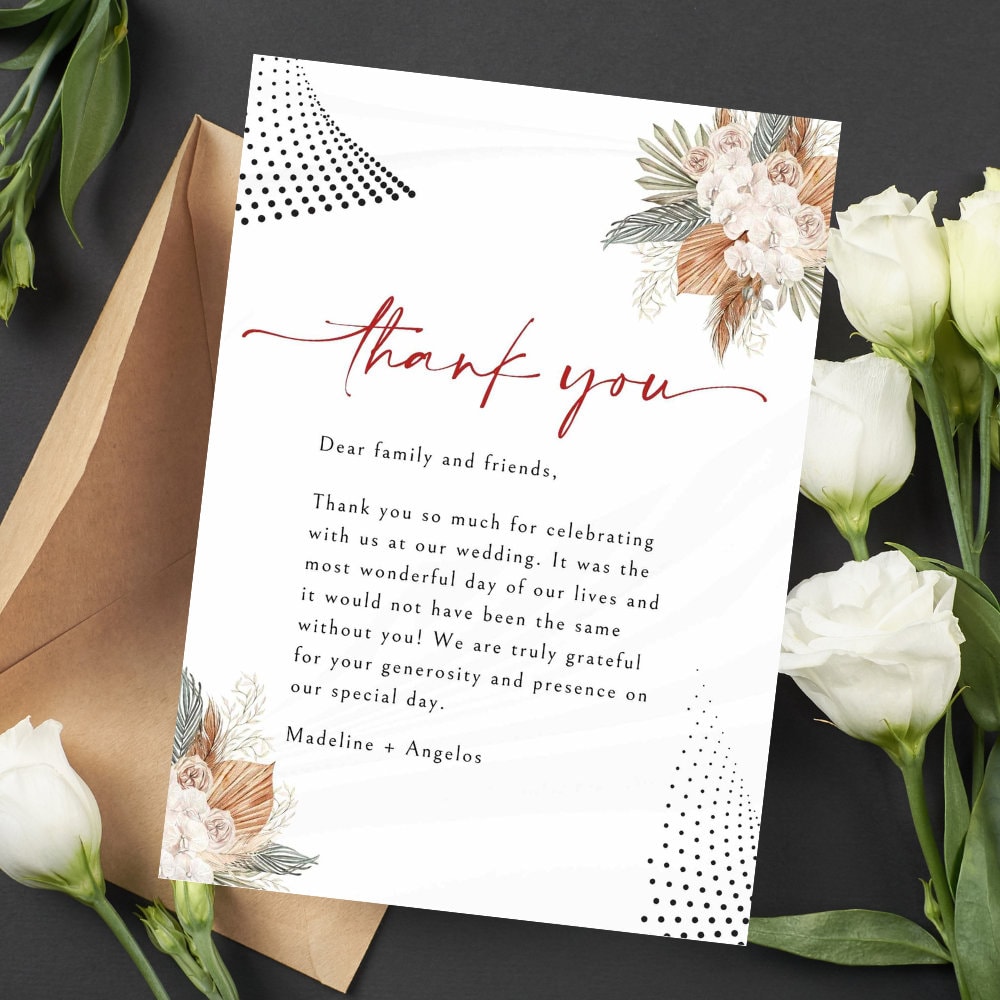 Thank You Card Cute Thank You Cards Diy Thank You Cards Etsy Thank You ...