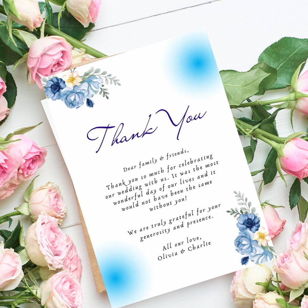 Thank You Card Cute Thank You Cards Diy Thank You Cards Etsy Thank You ...