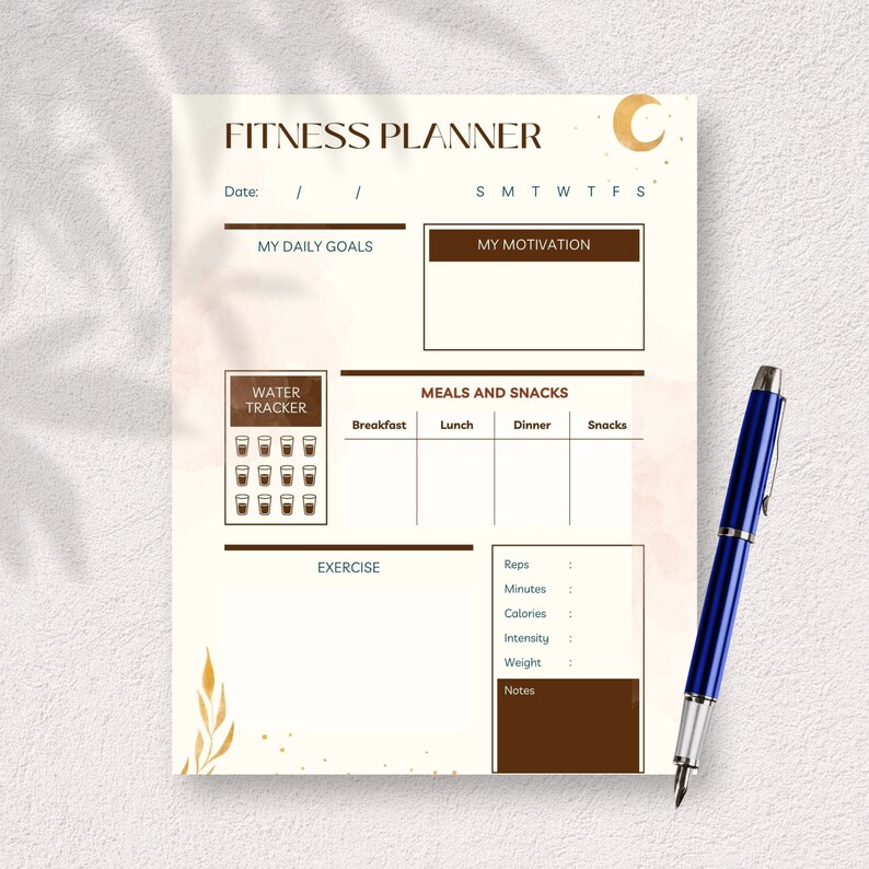 Fitness Planner - Etsy