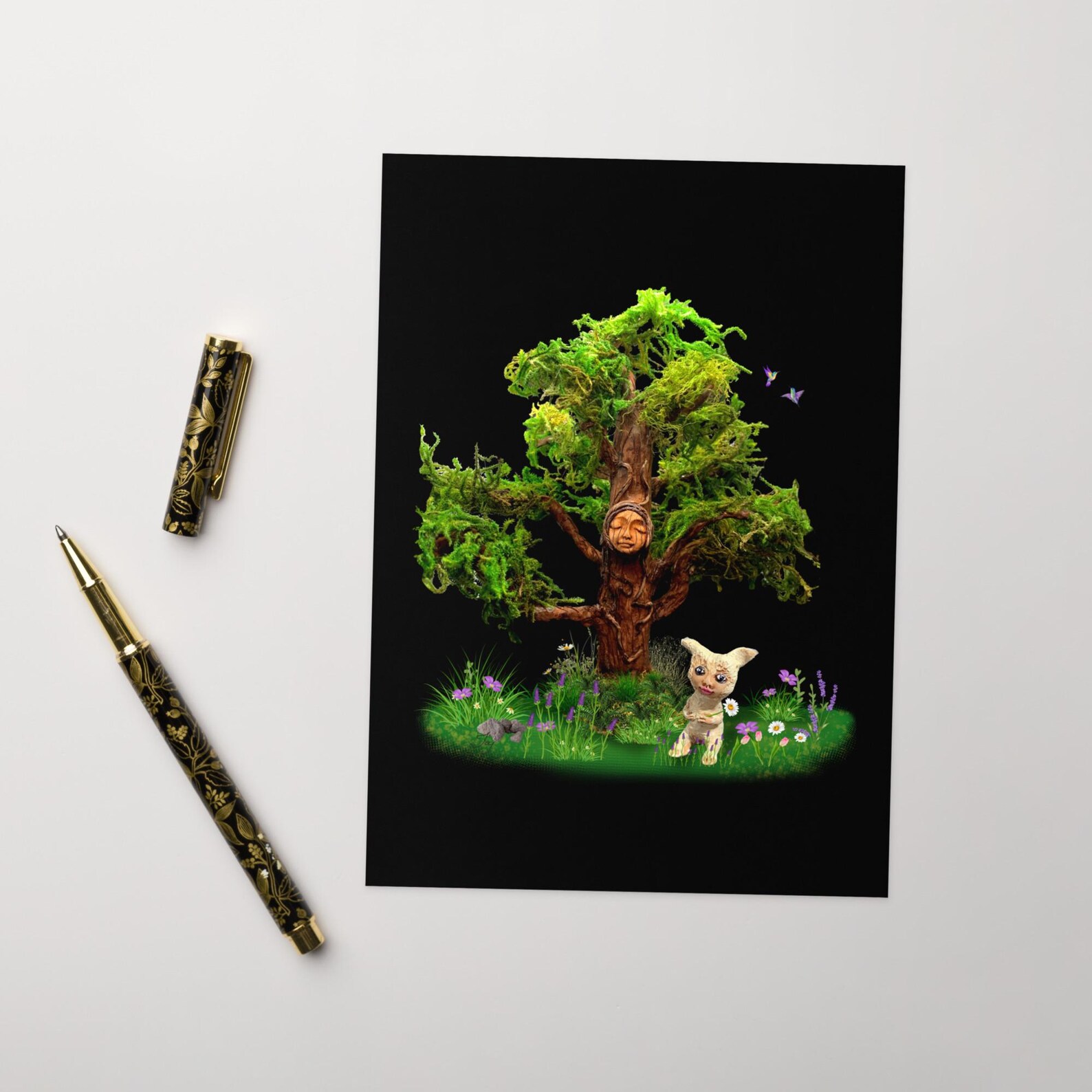 Elli Under the Tree Greeting Card - Etsy
