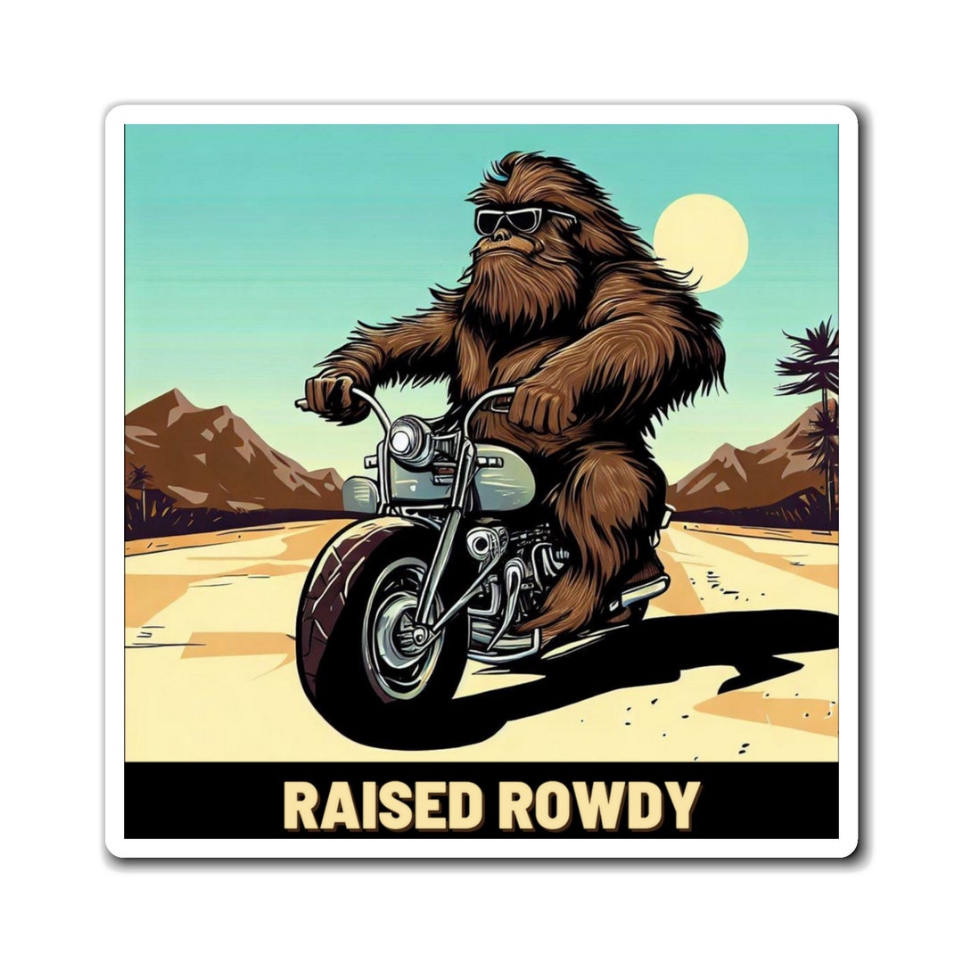 Raised Rowdy Bigfoot Sticker - Etsy