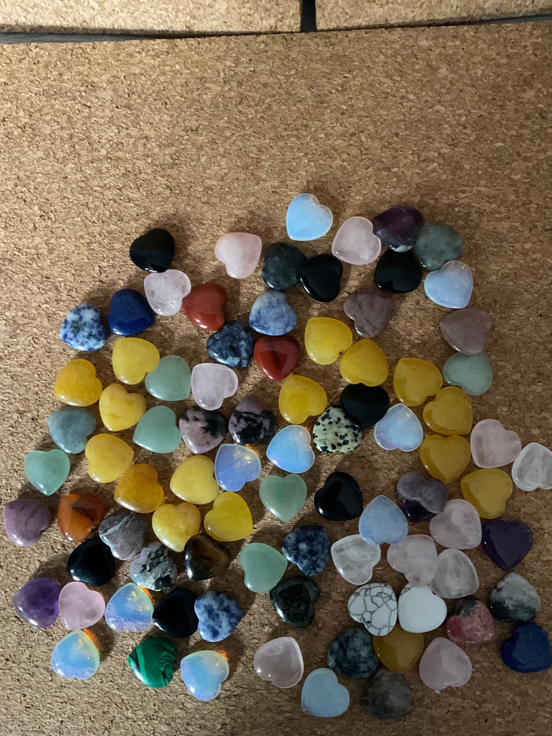 5 Piece Random Heart Carvings - Etsy UK