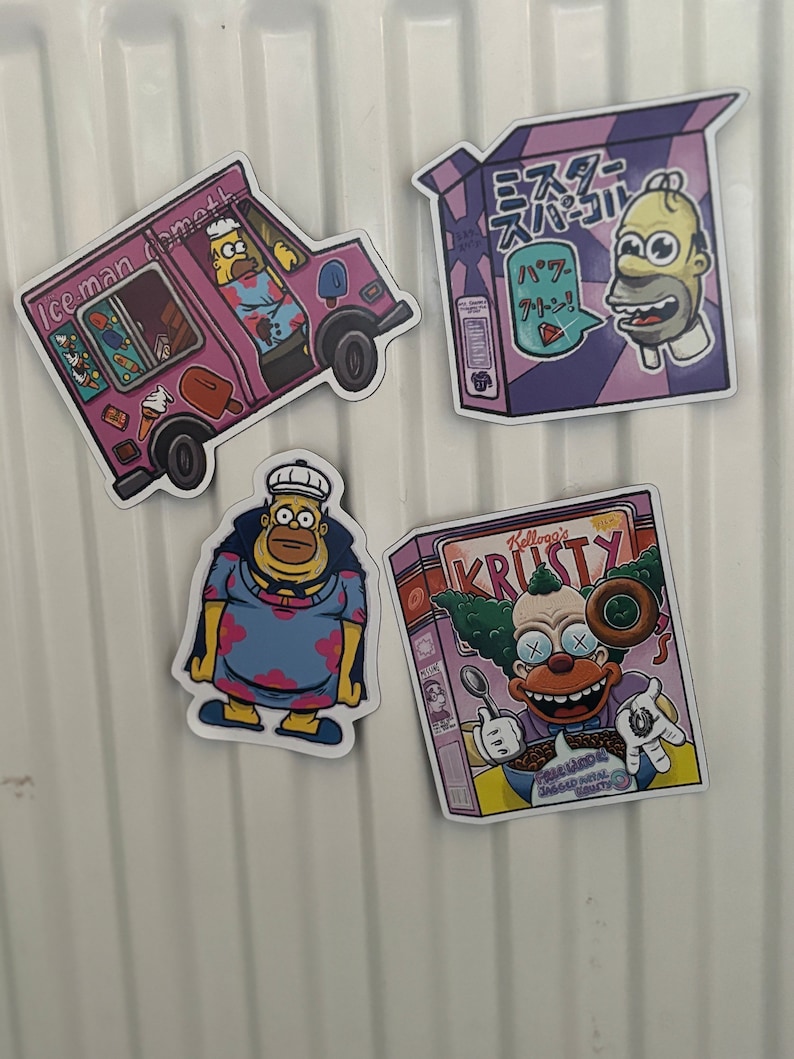 The Simpsons Fridge Magnet Bundle Plus Free Stickers Included!!! - Etsy