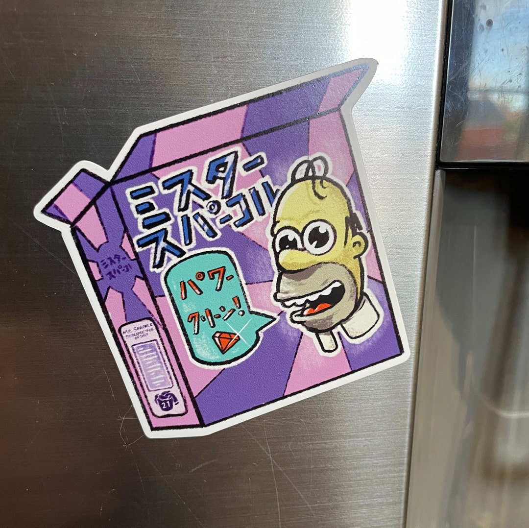Inkymiller Mr Sparkle Simpsons Fridge Magnet - Etsy