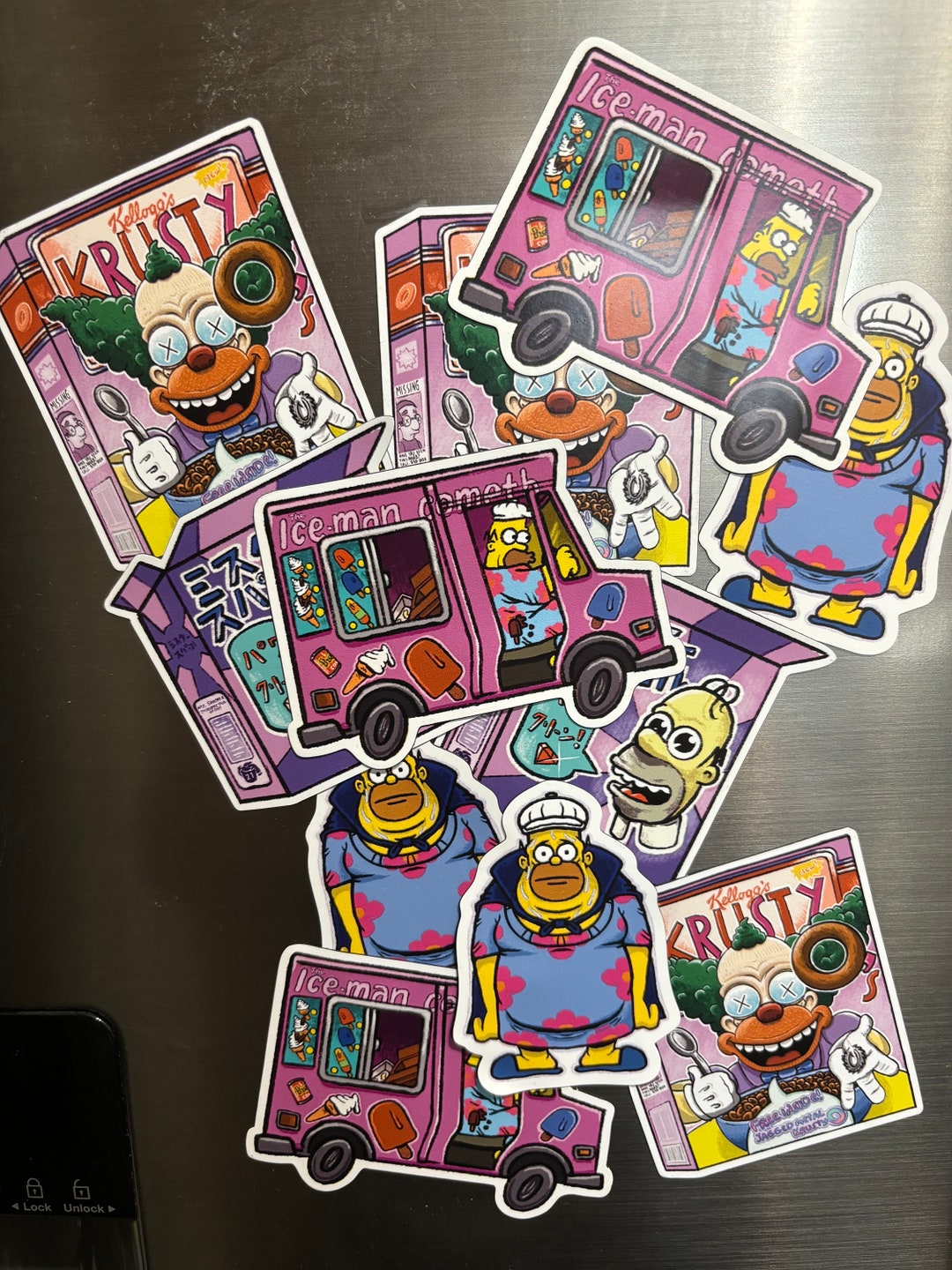 The Simpsons Fridge Magnet Bundle Plus Free Stickers Included!!! - Etsy