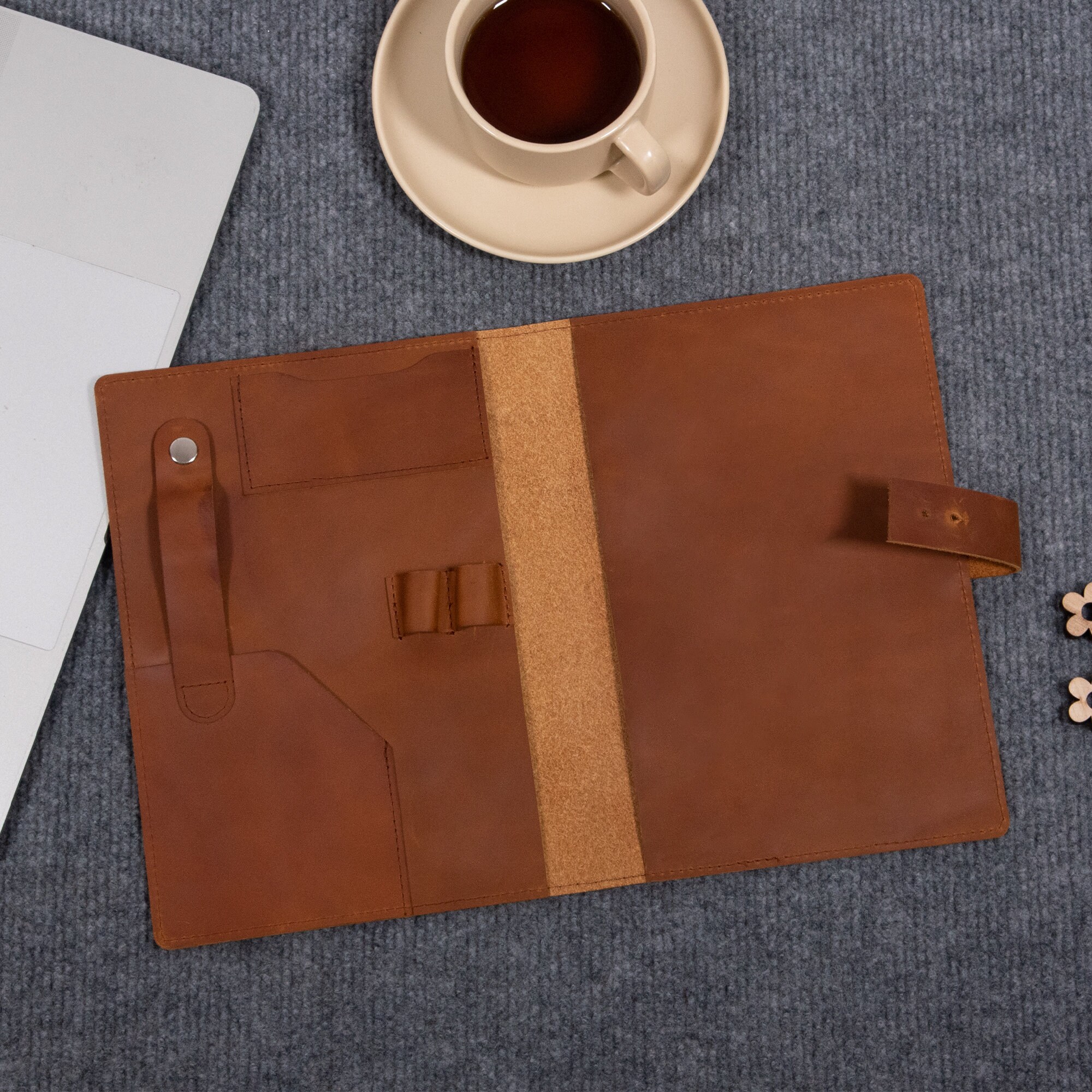 Personalized Leather Portfolio, Women Portfolio, A5 Size Portfolio ...