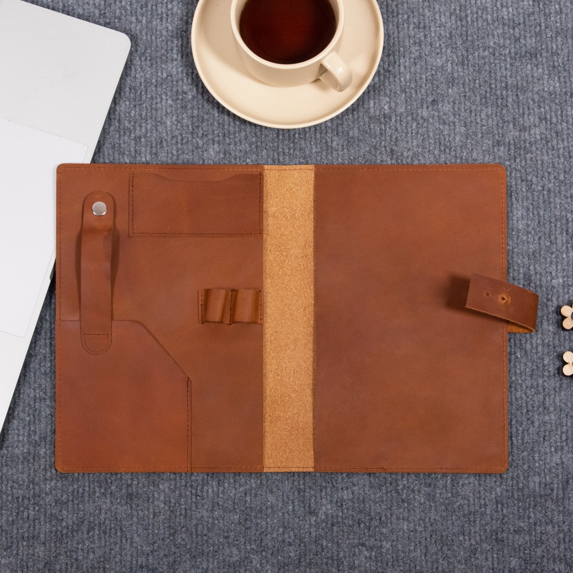 Personalized Leather Portfolio, Women Portfolio, A5 Size Portfolio ...