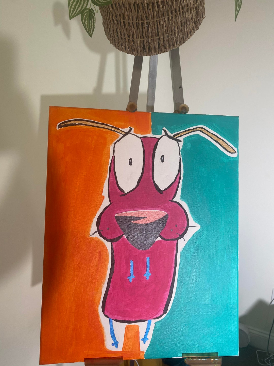 Courage the Cowardly Dog Scared - Etsy