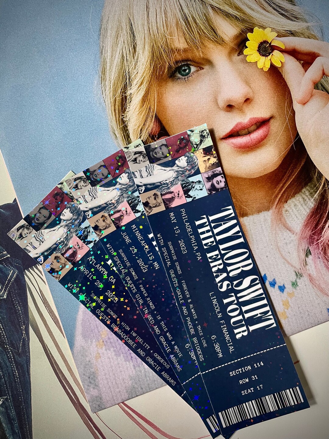 Personalized Eras Tour Ticket Sticker - Etsy