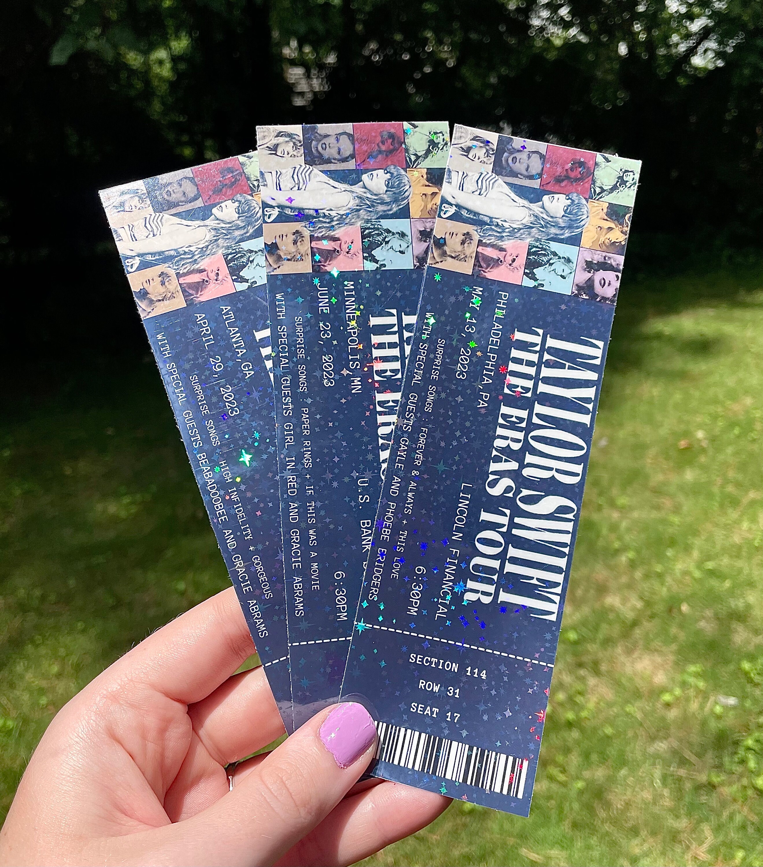 Personalized Eras Tour Ticket Sticker - Etsy