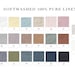 Pure Linen Soft Washed by the Yard for Sewing, 100% Pure Linen Fabric ...
