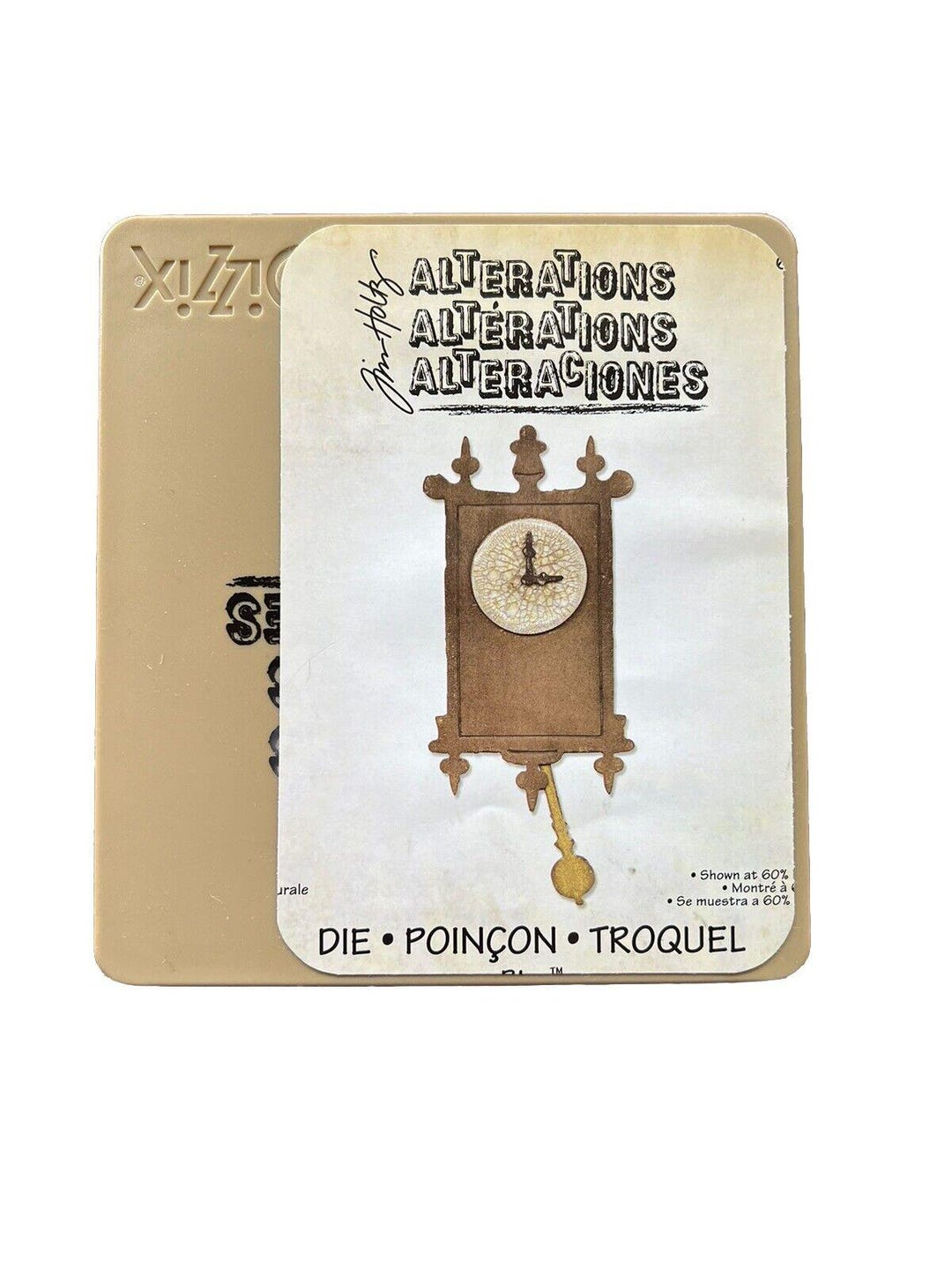 Tim Holtz Sizzix Wall Clock Alterations Die Rare Scrapbooking Cards - Etsy