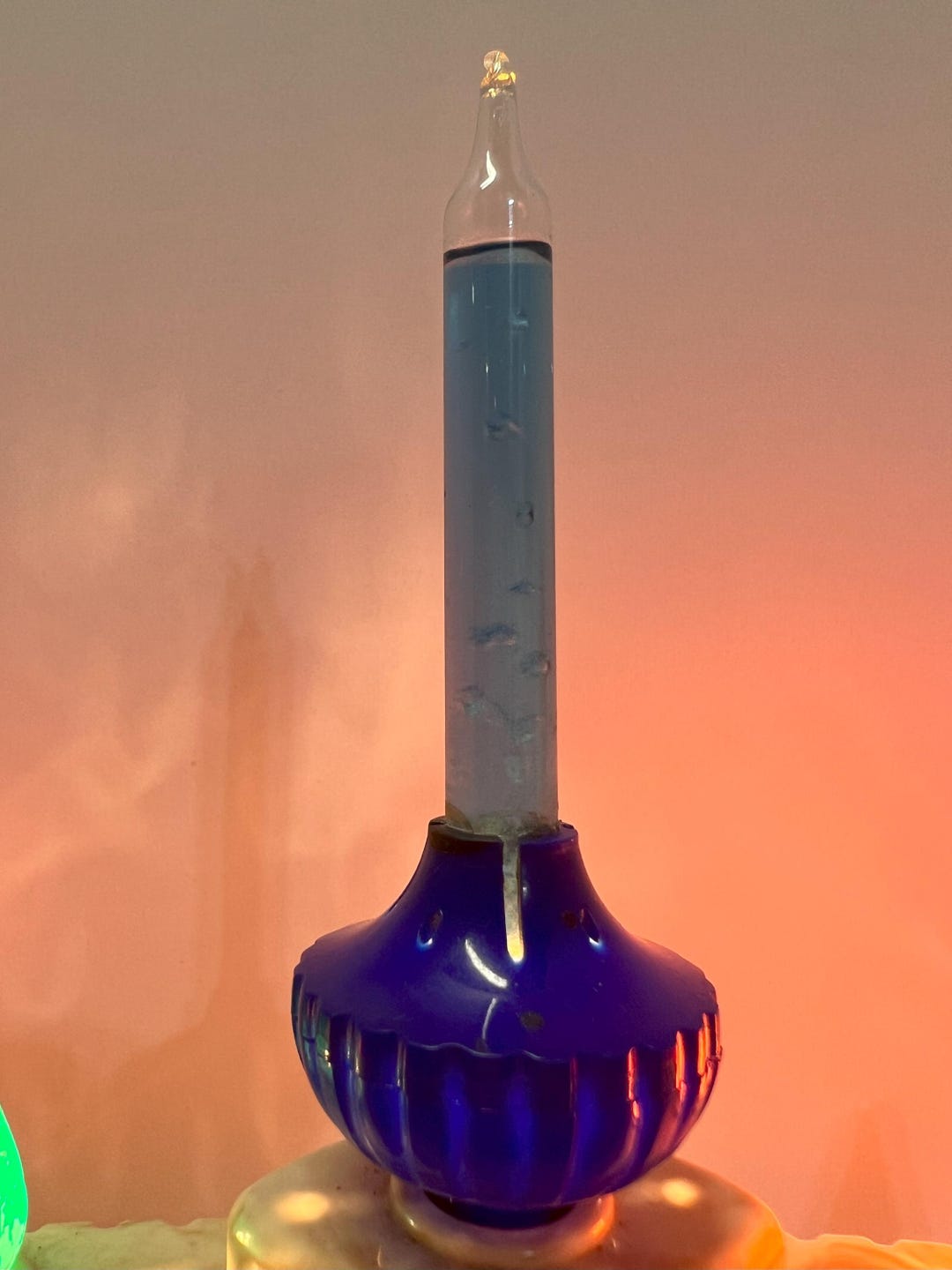 B104 Royal Electric 1940's C-6 Blue Bubble Light and Cobalt Blue Base - Etsy