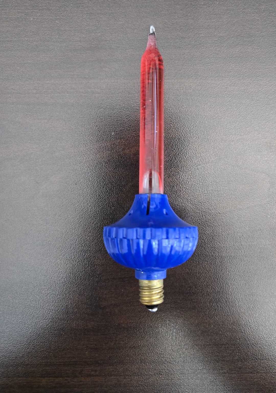B104c Royal Electric 1940's C-6 Red Bubble Light and Cobalt Blue Base ...