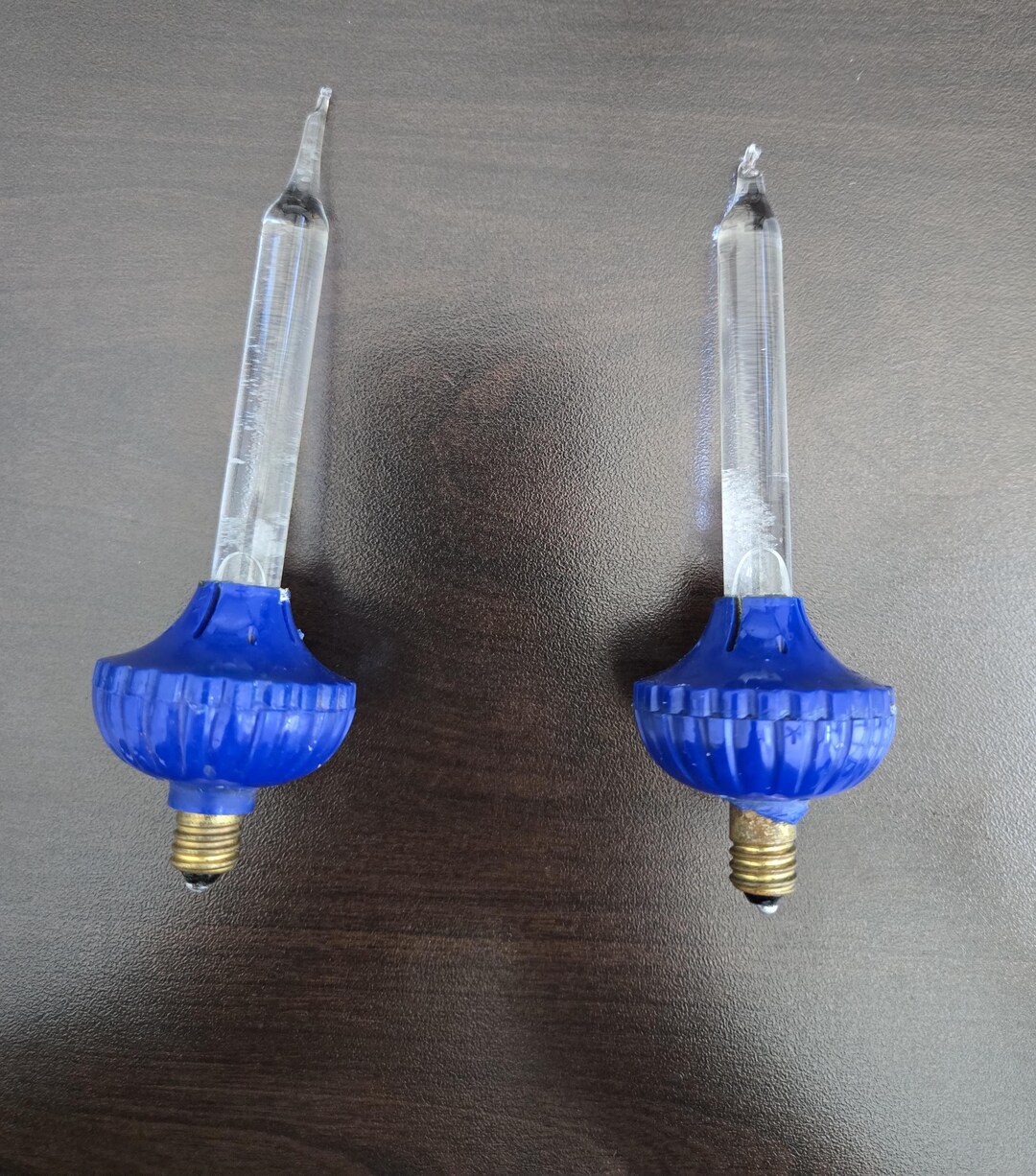 B104a Royal Electric 1940's C-6 Clear Bubble Light and Cobalt Blue Base - Etsy