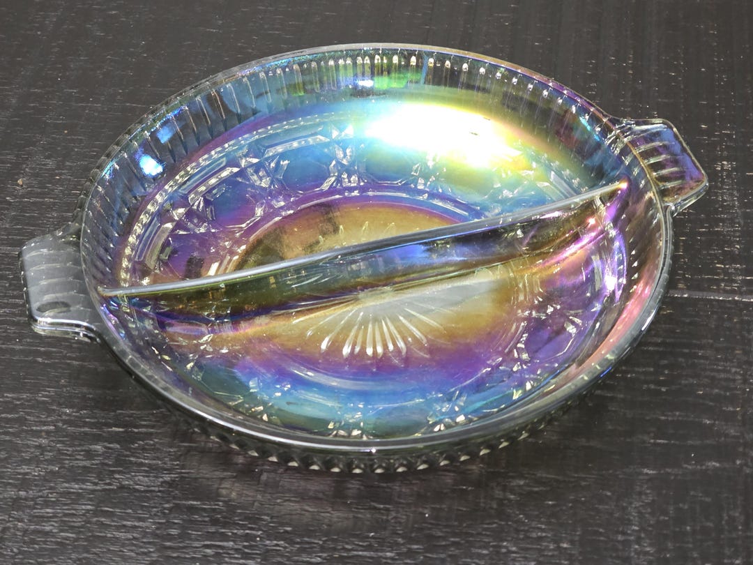 Federal Glassware Windsor Pattern /button and Cane Carnival Glass ...