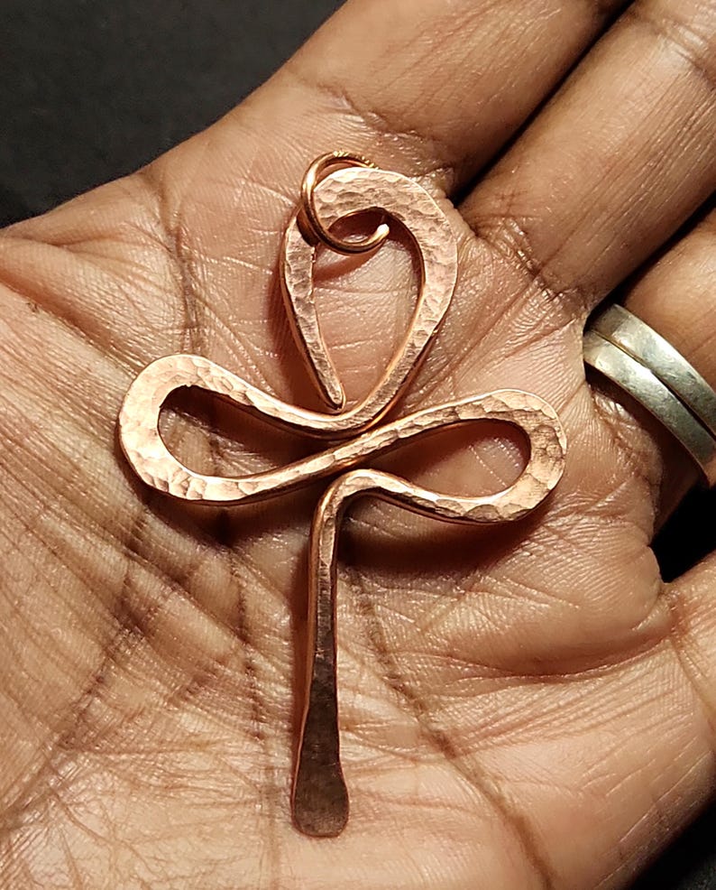 Large Pure Copper Artistic Ankh | African Jewelry | Intention Jewelry ...