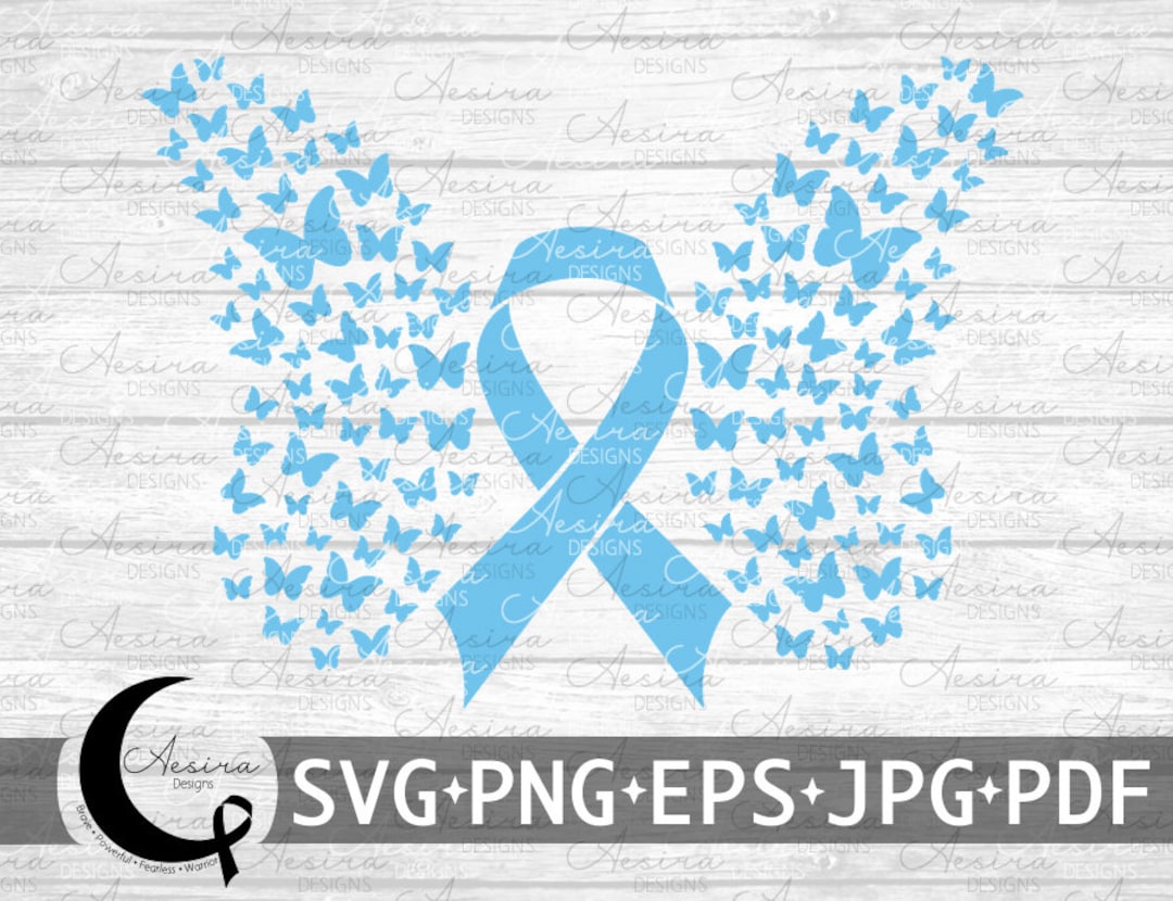 Graves Disease Butterfly Ribbon Svg, Graves Disease Awareness Ribbon ...