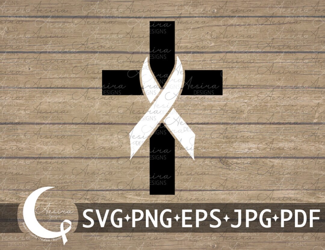 Blindness Cross Ribbon SVG, Blindness Awareness Ribbon, Blindness ...