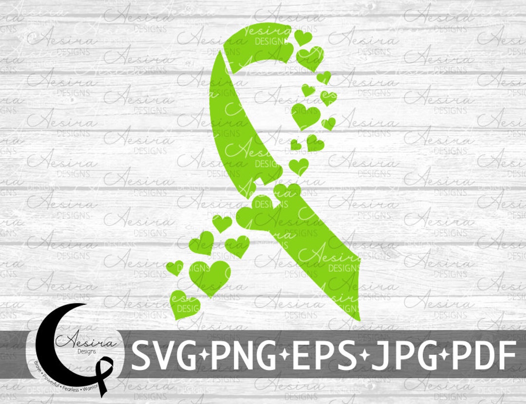 Muscular Dystrophy Heart Ribbon Svg, Muscular Dystrophy Awareness ...