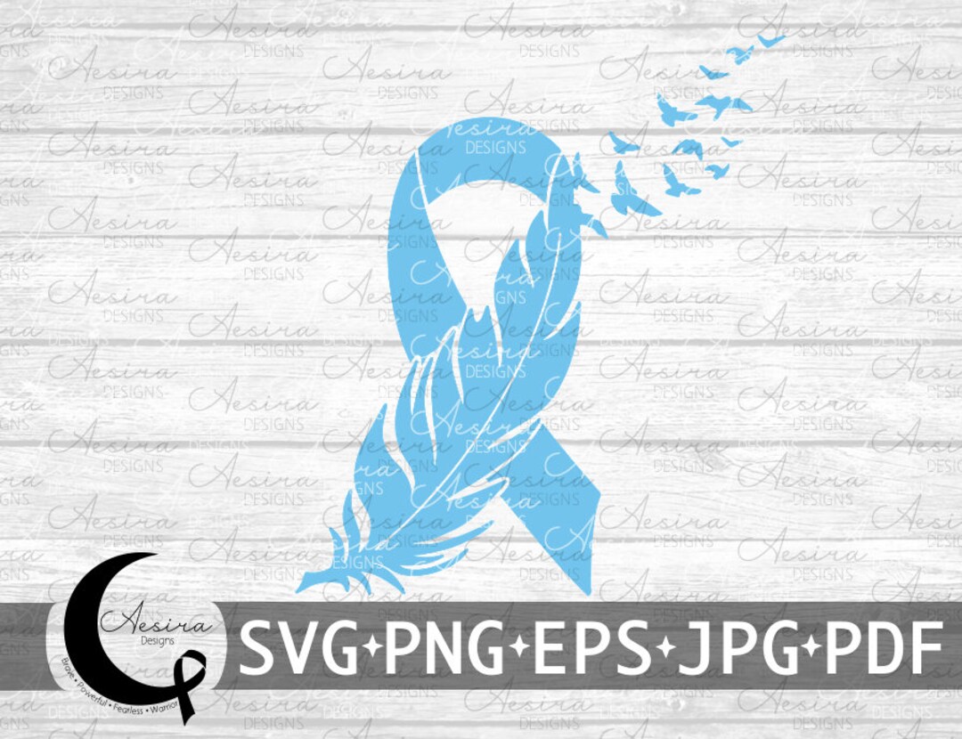 Addison's Disease Feather Ribbon SVG, Addison's Disease Awareness ...