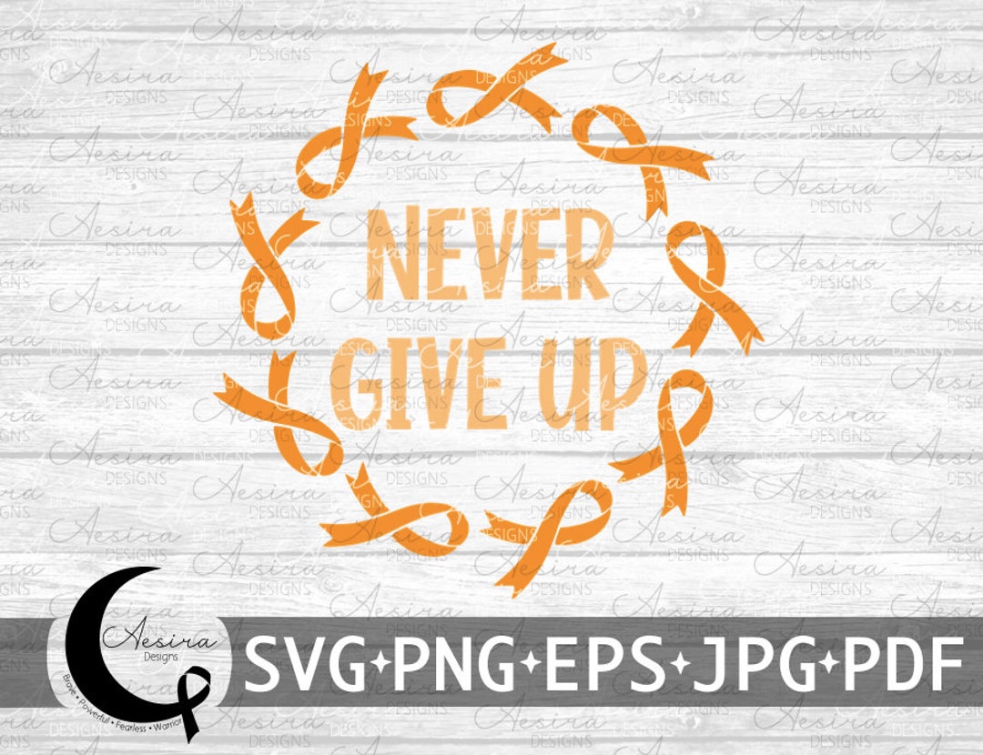 ADHD Never Give up Ribbon SVG, Adhd Awareness, Adhd Support Squad, Adhd ...