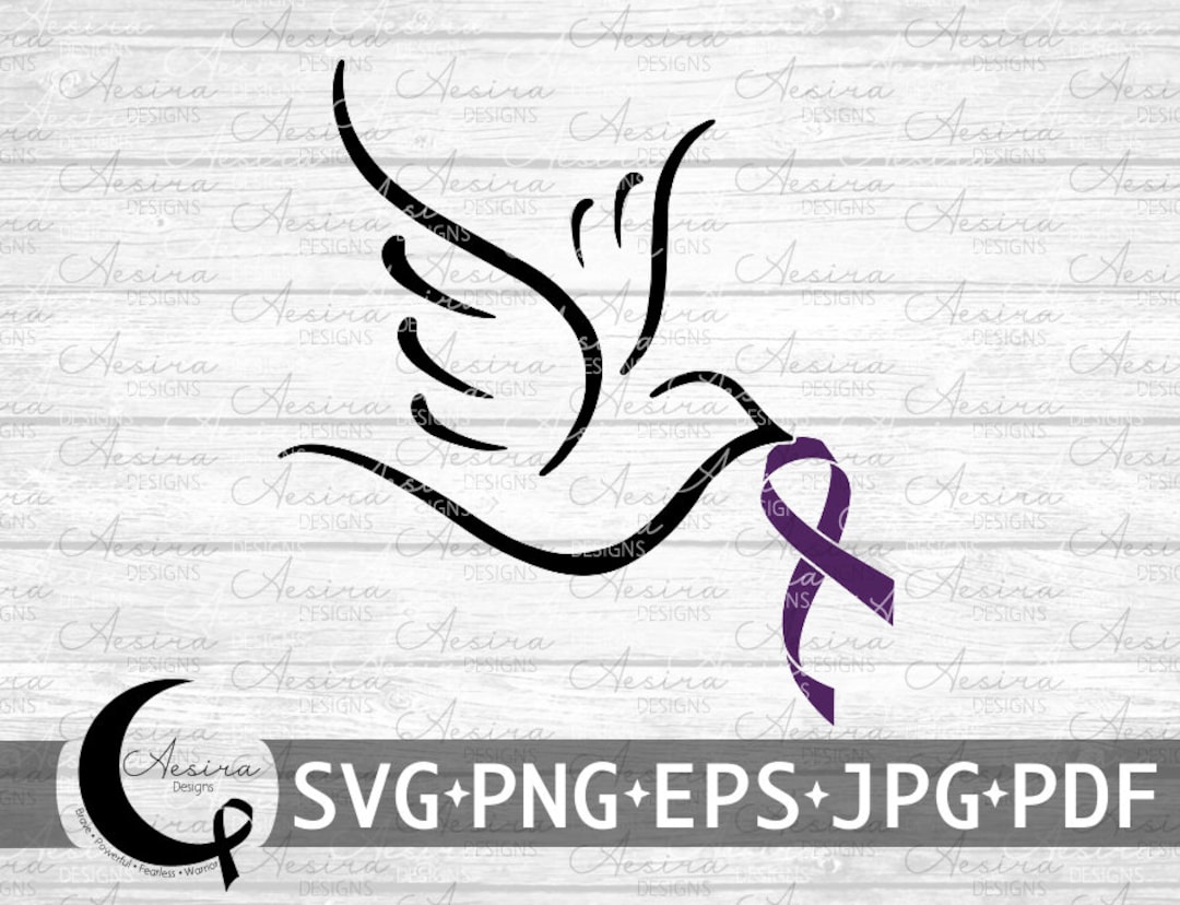 Arnold Chiari Malformation Dove Ribbon SVG, Chiari Malformation ...