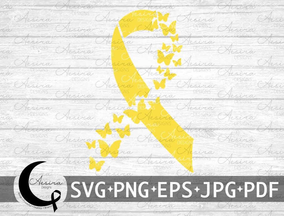 Spina Bifida Butterfly Ribbon Svg, Spina Bifida Awareness Ribbon, Spina ...