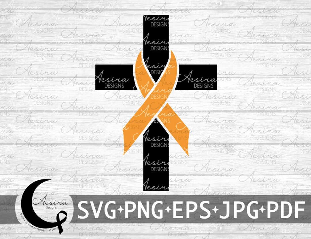 COPD Cross Ribbon Svg, COPD Awareness Ribbon, COPD Support Squad, Copd ...