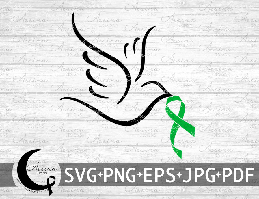Scoliosis Dove Ribbon Svg, Scoliosis Awareness Ribbon, Scoliosis ...