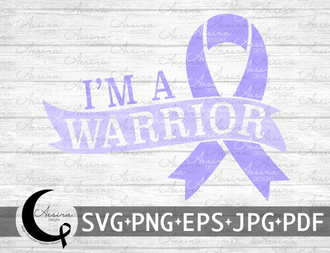 Pulmonary Hypertension I'm A Warrior Ribbon Svg, Pulmonary Hypertension ...