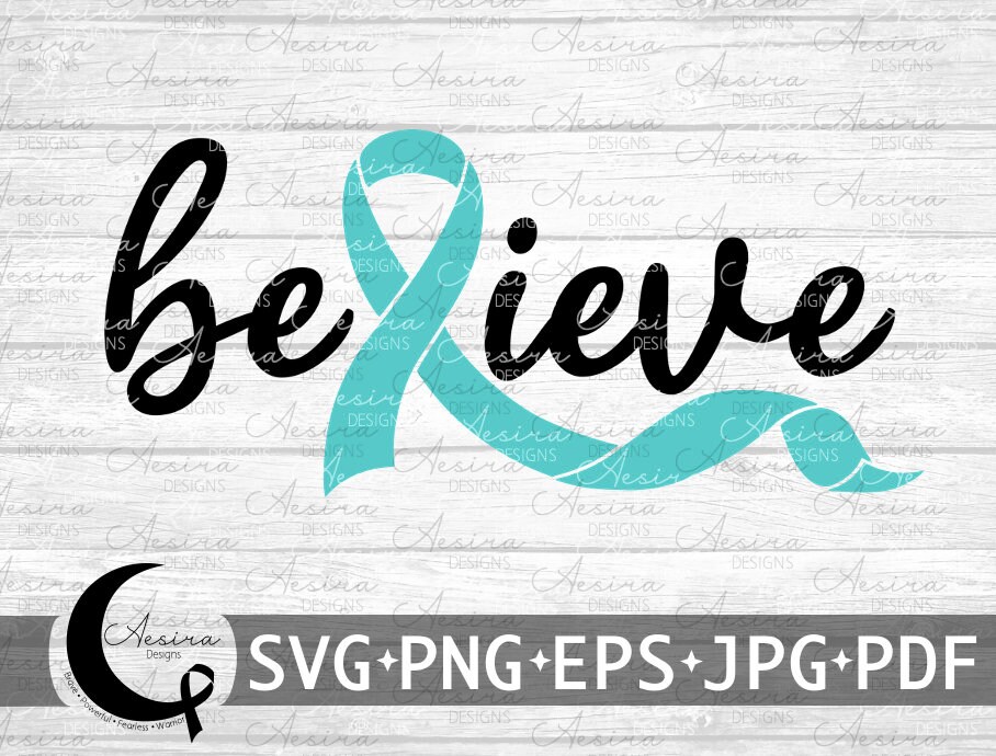 Addiction Recovery Believe Ribbon SVG, Addiction Recovery Awareness ...