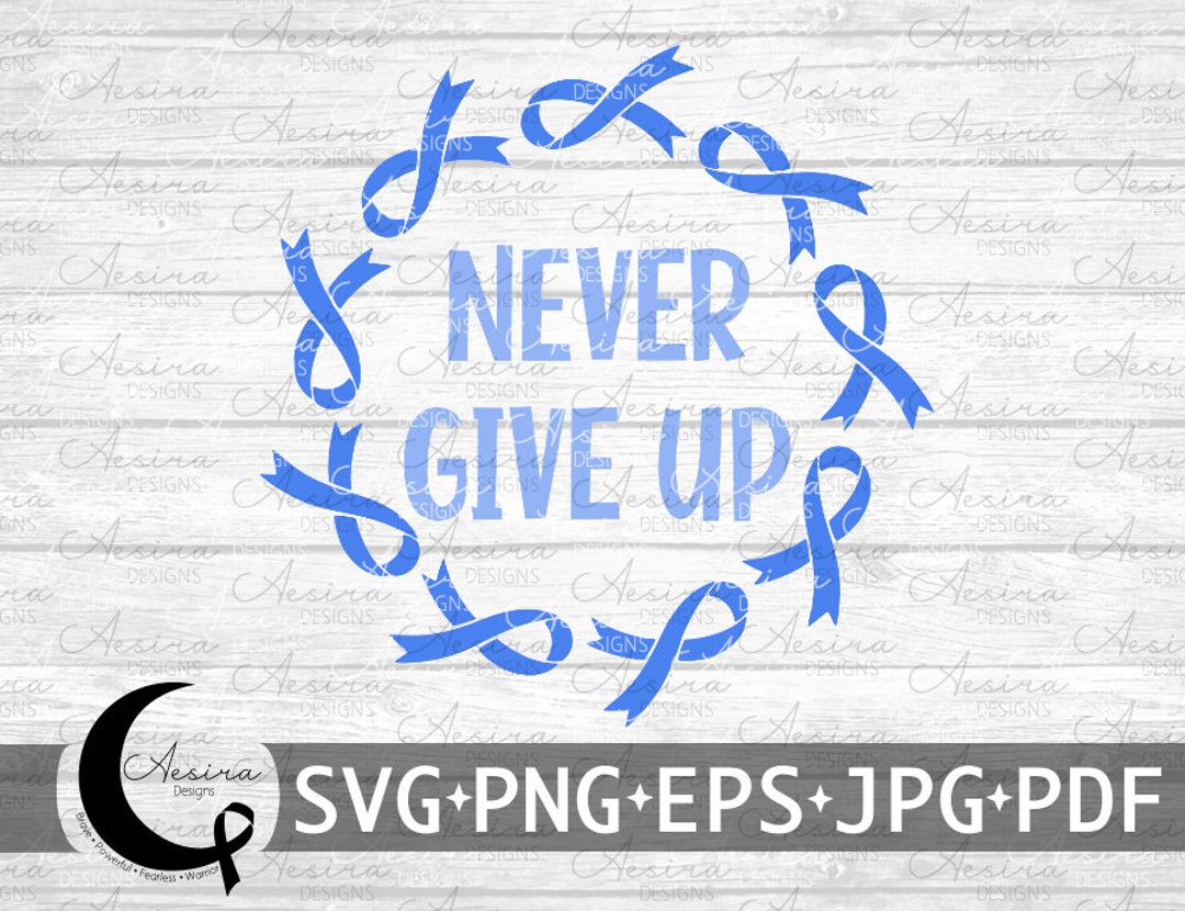 Huntington's Disease Never Give up Ribbon Svg, Huntington's Disease ...