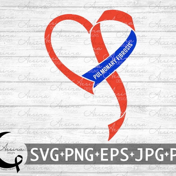 Pulmonary Fibrosis Awareness Ribbon Svg - Etsy