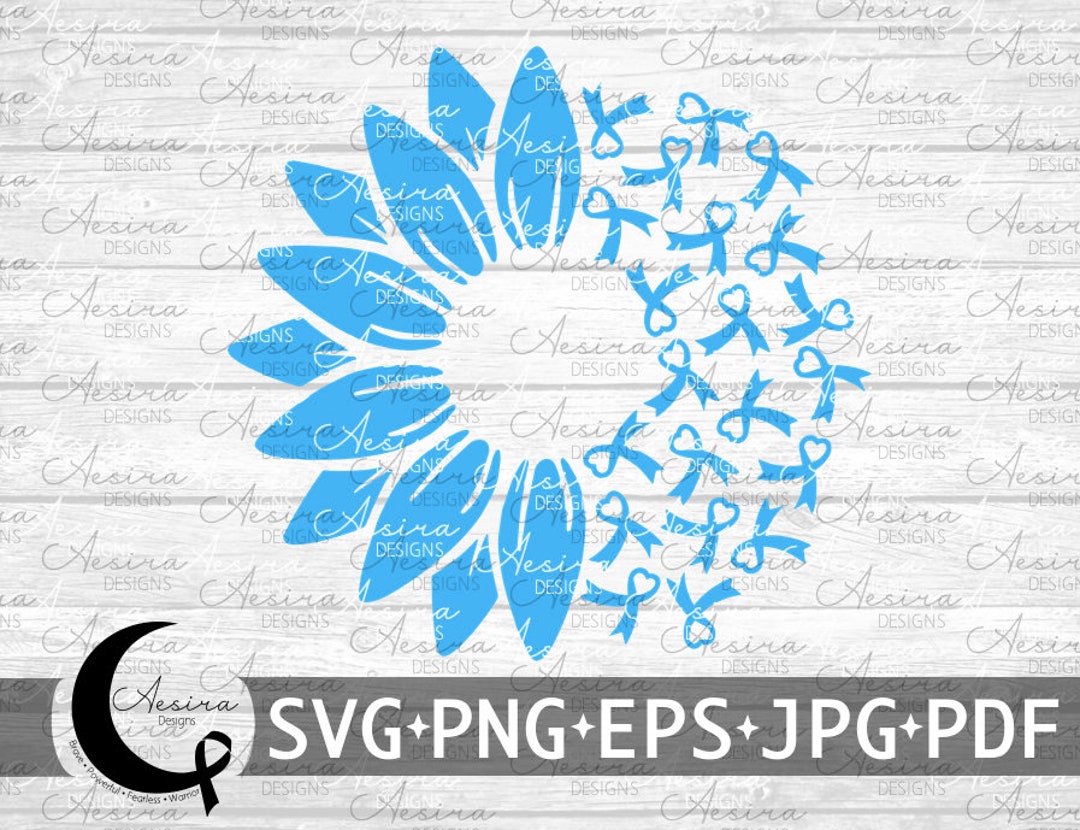 Trisomy 18 Sunflower Ribbon Svg, Trisomy 18 Awareness Ribbon, Trisomy ...