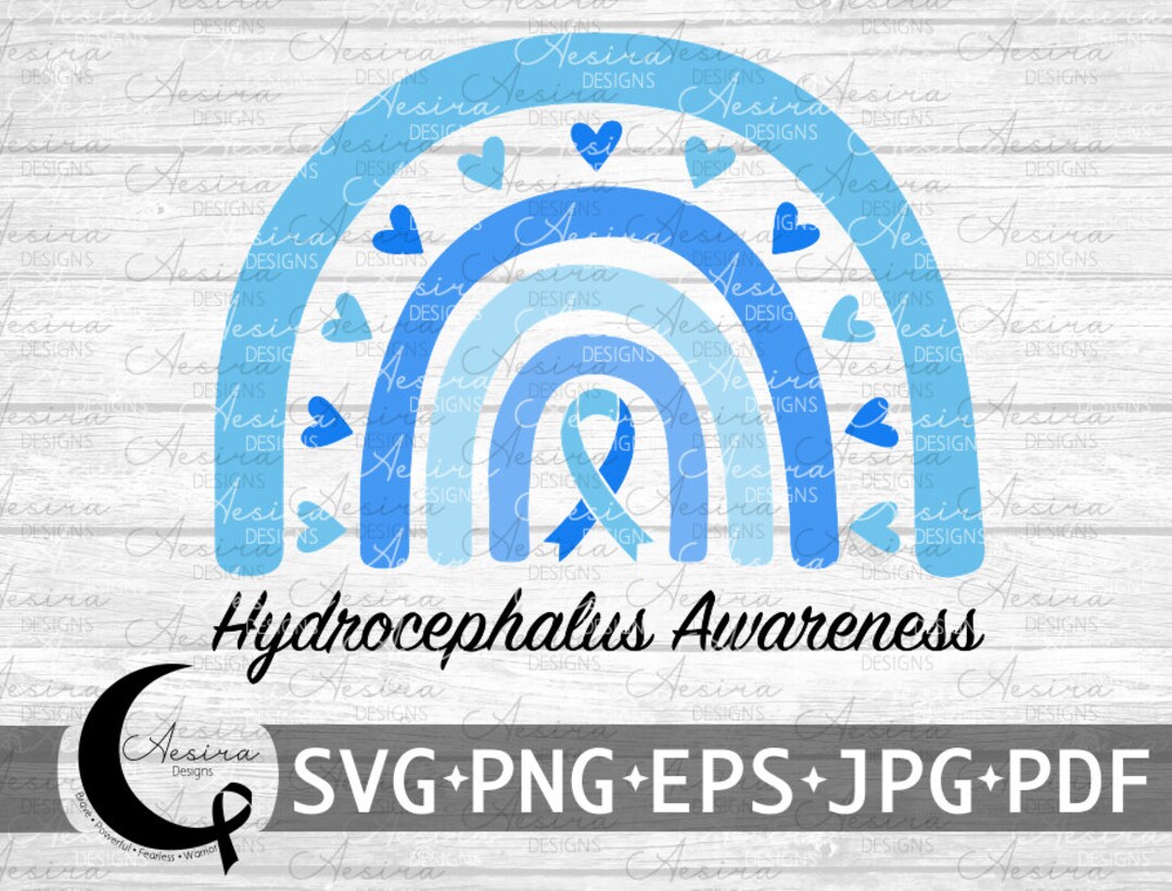 Hydrocephalus Rainbow Ribbon Svg, Hydrocephalus Awareness Ribbon ...