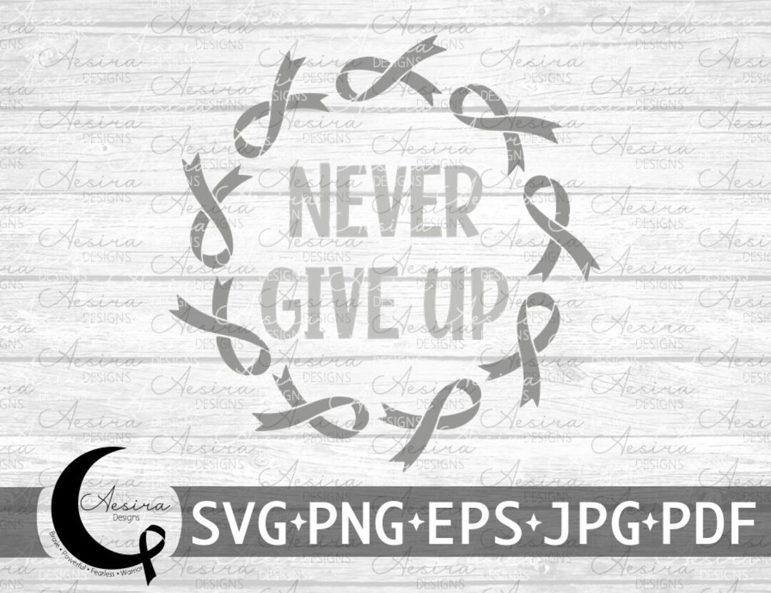 Schizophrenia Never Give up Ribbon Svg, Schizophrenia Awareness Ribbon ...
