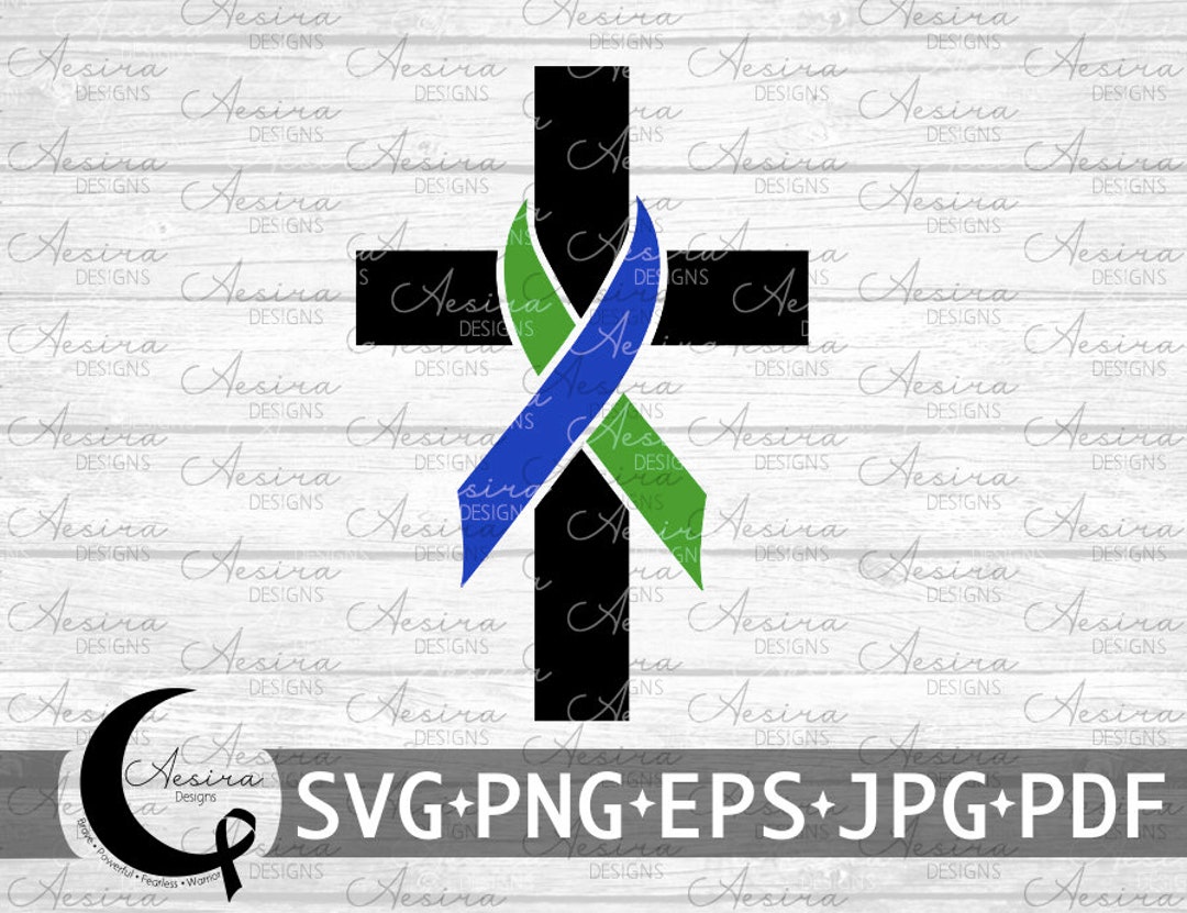 Idiopathic Intracranial Hypertension Cross Ribbon, IIH Awareness Ribbon ...